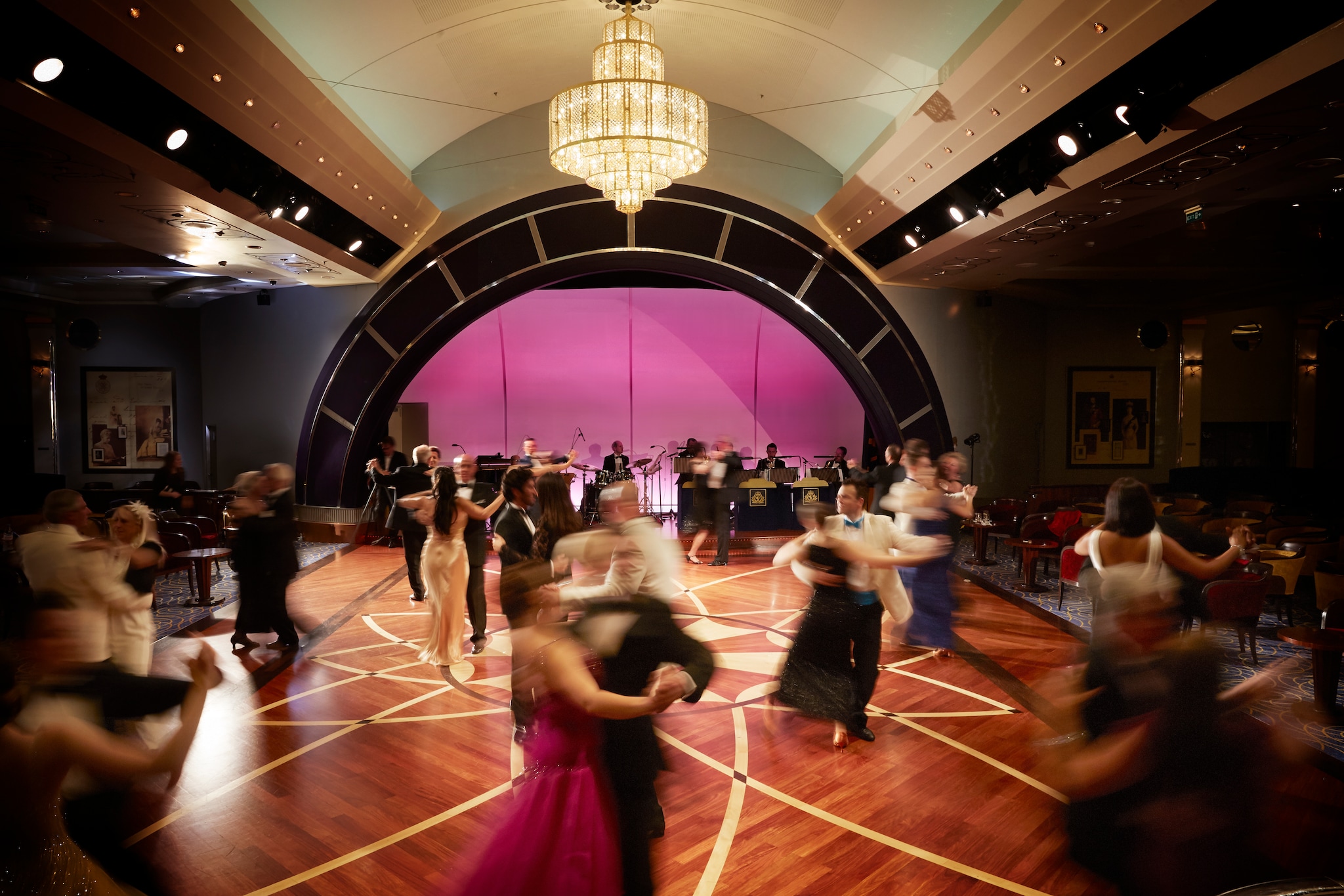 Sequence Dancing On Board A Cunard Cruise Line