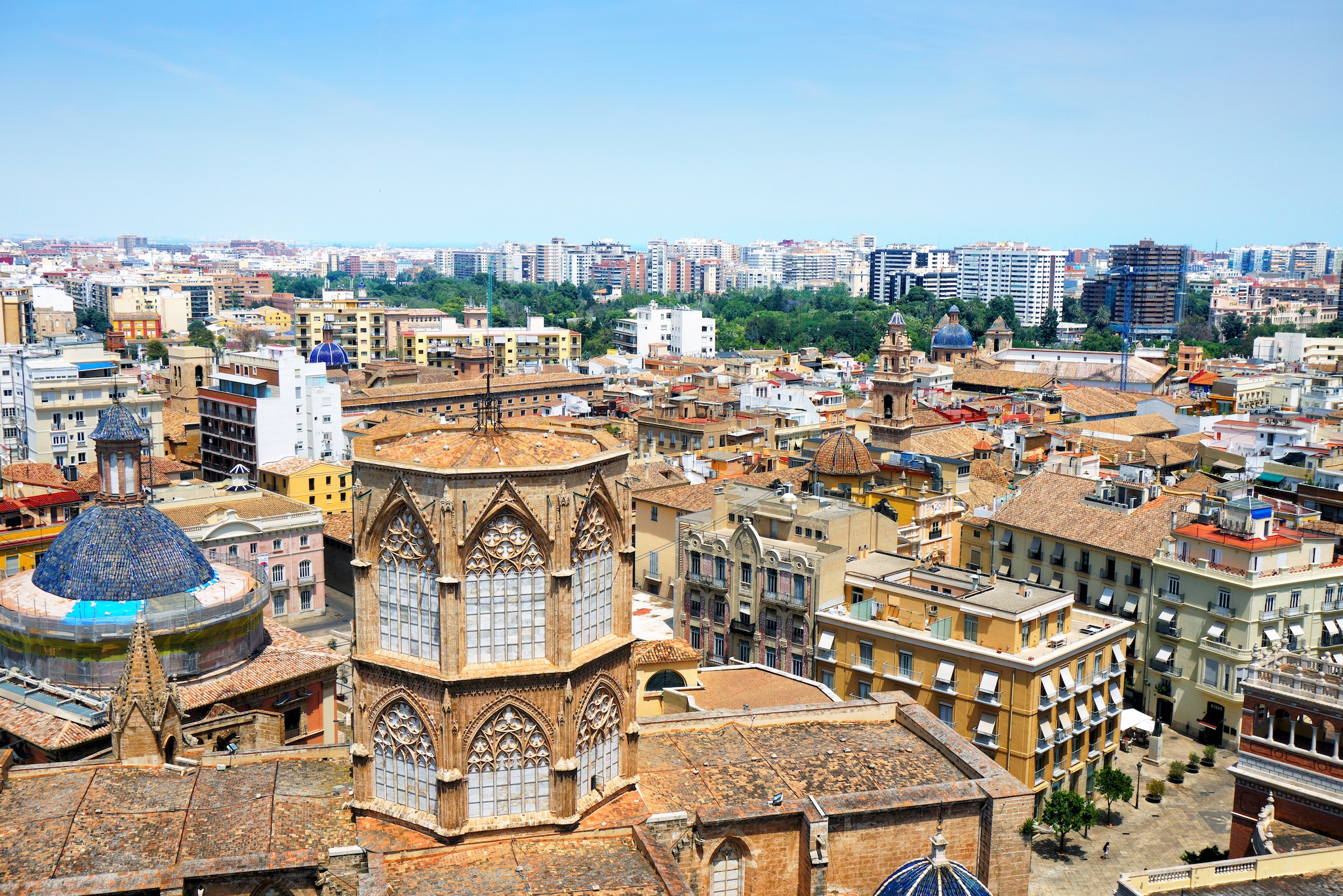 Das Panorama von Valencia