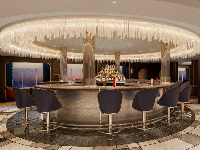 The Chart Room bar and lounge - Luxury Cunard cruises