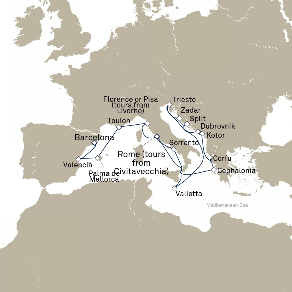 Mediterranean Sea Map
