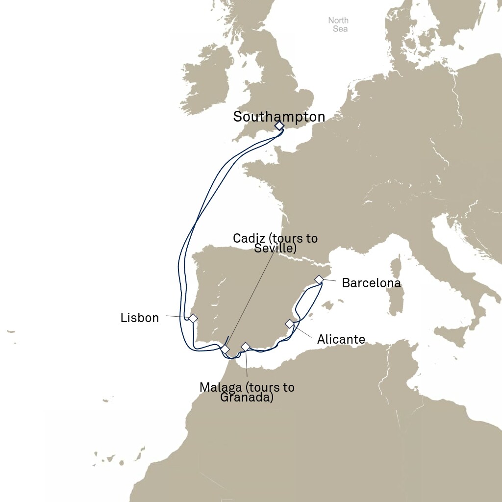 12 Nights - Spain and Portugal - December 2025 - Cunard